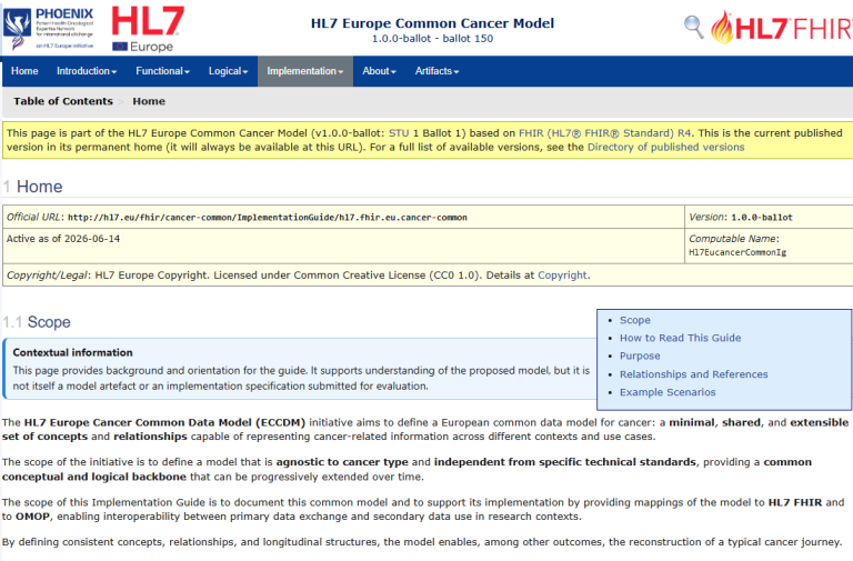 New ballot opened for the HL7 Europe Common Cancer Data Model - HL7 Europe
